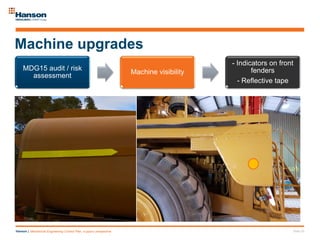 The mechanical engineering control plan, a quarry's perspective - Jon ...
