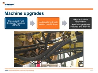 The mechanical engineering control plan, a quarry's perspective - Jon ...