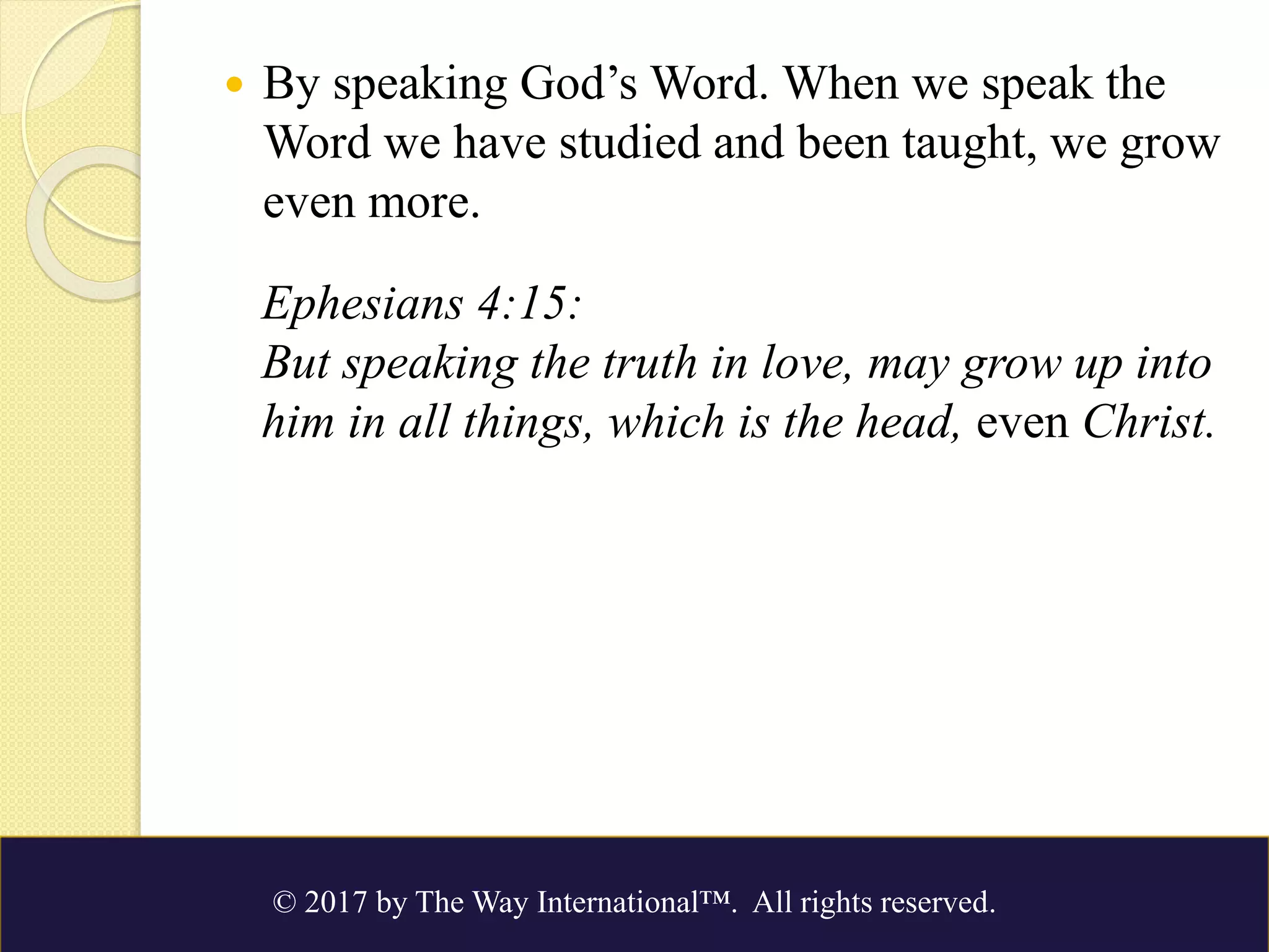 Bringing Forth Fruit | PPT