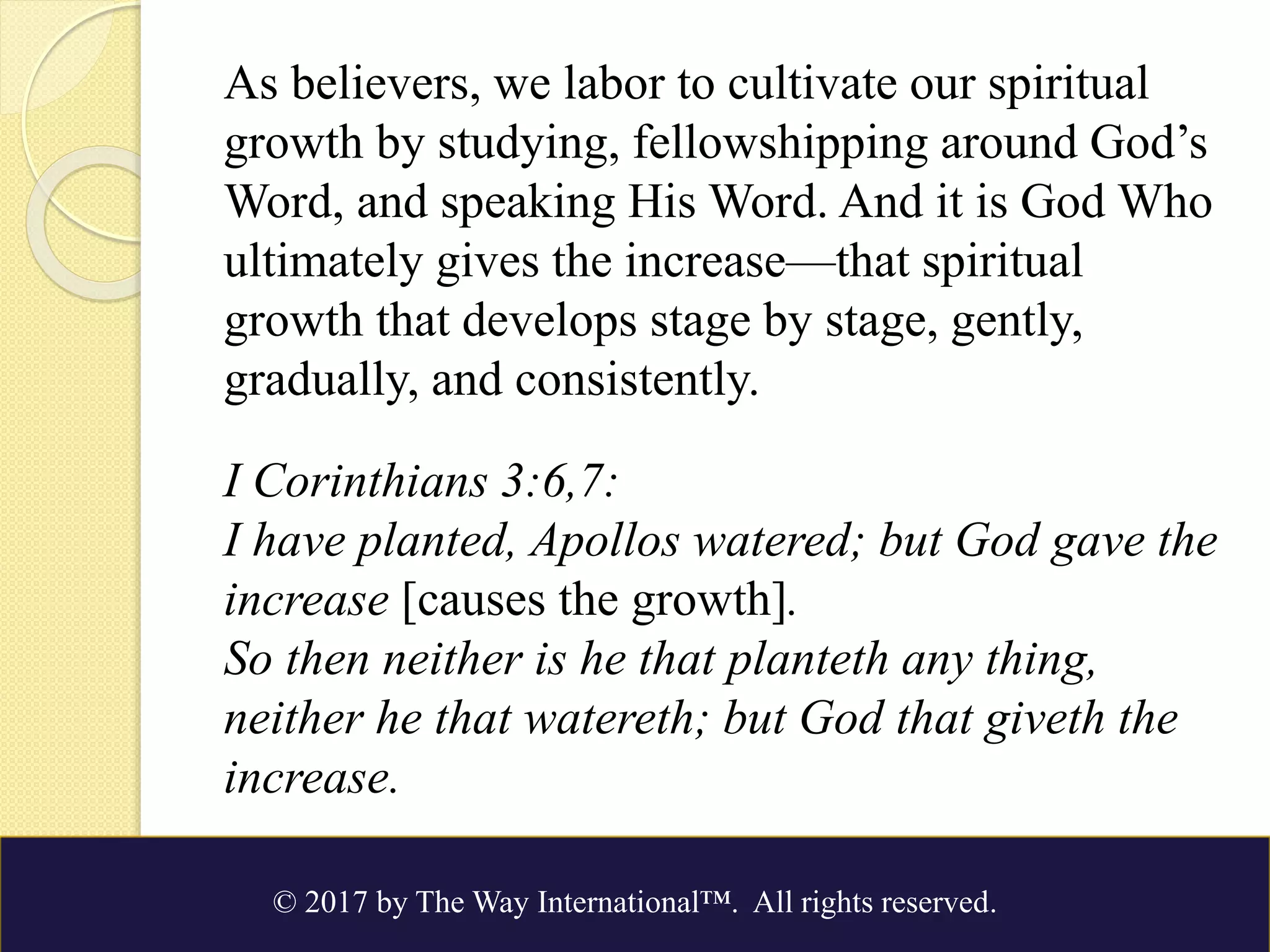 Bringing Forth Fruit | PPT