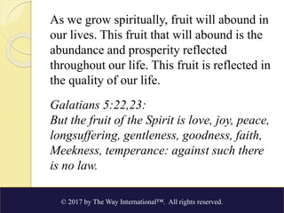 Bringing Forth Fruit | PPTX