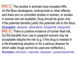 Pregnancy Risk Categories (PRC) | PPT