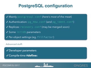 PostgreSQL Configuration for Humans / Alvaro Hernandez (OnGres) | PPT