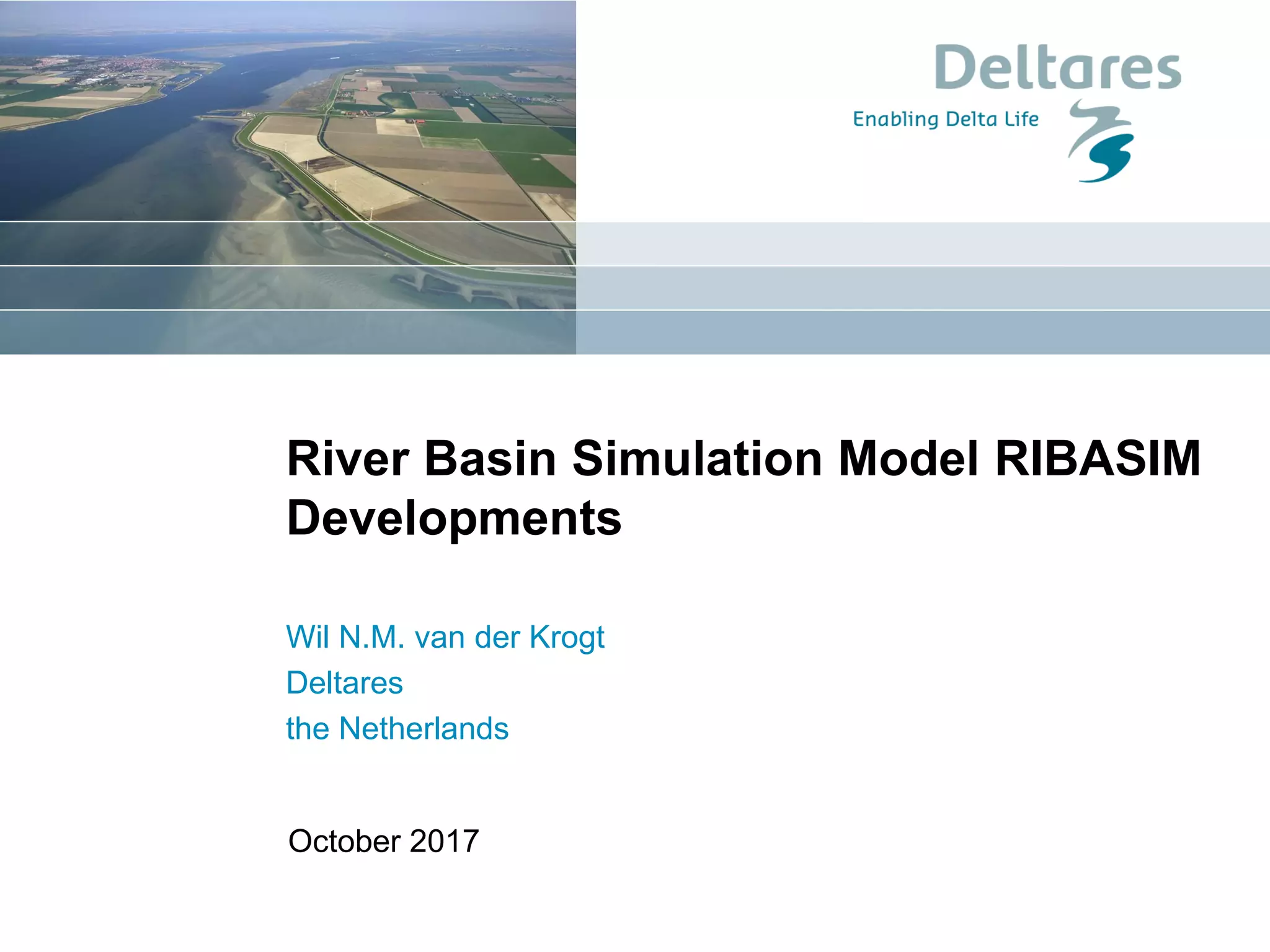 DSD-INT 2017 River Basin Simulation Model RIBASIM Developments - Van der Krogt | PDF | Geography ...