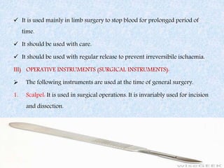 hospital instruments and health accessories | PPTX