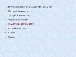 hospital instruments and health accessories | PPTX