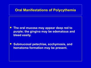 8.oral manifestations of systemic diseases part ii | PPT