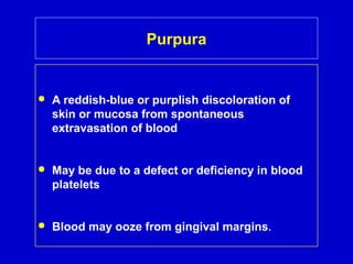 8.oral manifestations of systemic diseases part ii | PPT