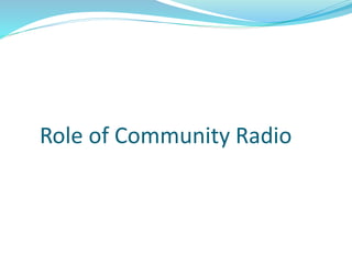 Community radio | PPTX