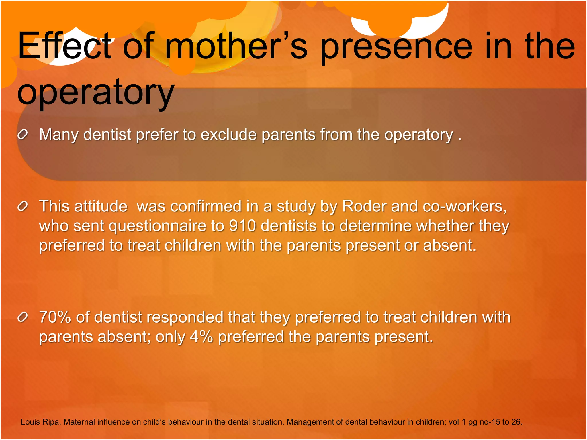 Maternal influence on child's behaviour | PPTX