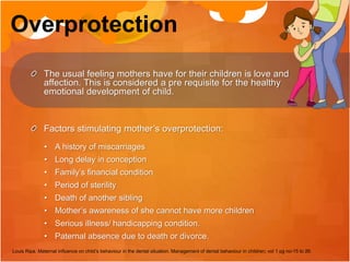 Maternal influence on child's behaviour | PPTX