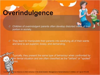 Maternal influence on child's behaviour | PPTX