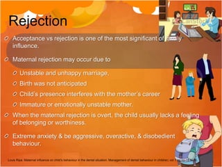 Maternal influence on child's behaviour | PPTX