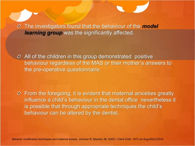 Maternal influence on child's behaviour | PPT
