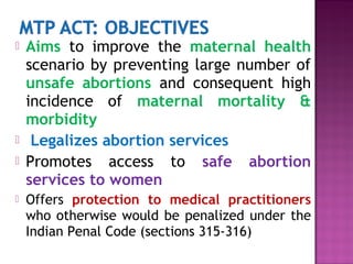 8. medical termination of pregnancy (mtp) act,1971 gp2 | PPT