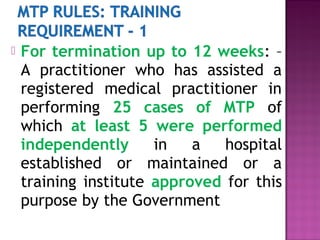 8. medical termination of pregnancy (mtp) act,1971 gp2 | PPT
