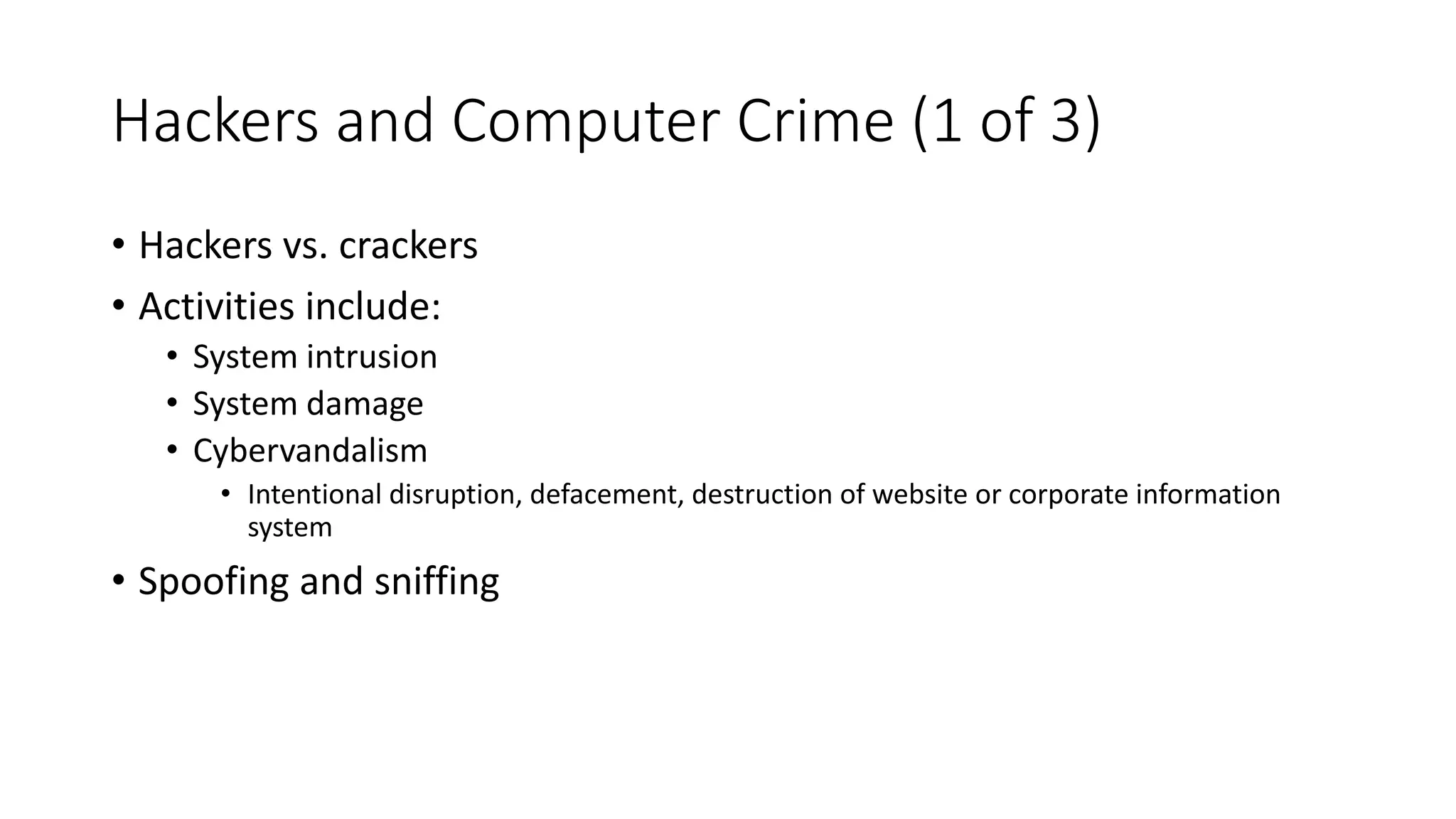 Securing information systems | PPTX | Computing | Technology & Computing