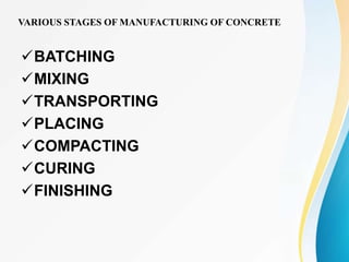concrete construction By Engr M Usman | PPT
