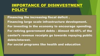 disinvestment policy | PPTX