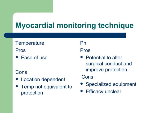 Myocardial Protection during CPB | PPT | Heart and Cardiovascular ...