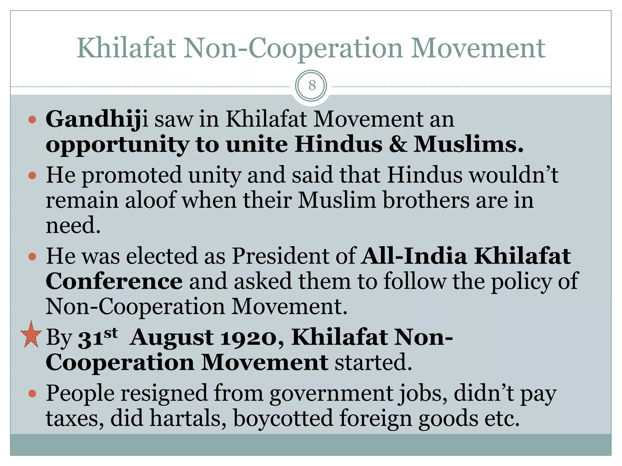 Mahatma Gandhi and the Indian National Movement | PPTX