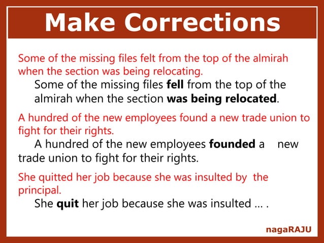 Irregular Verbs and Concord | PPT