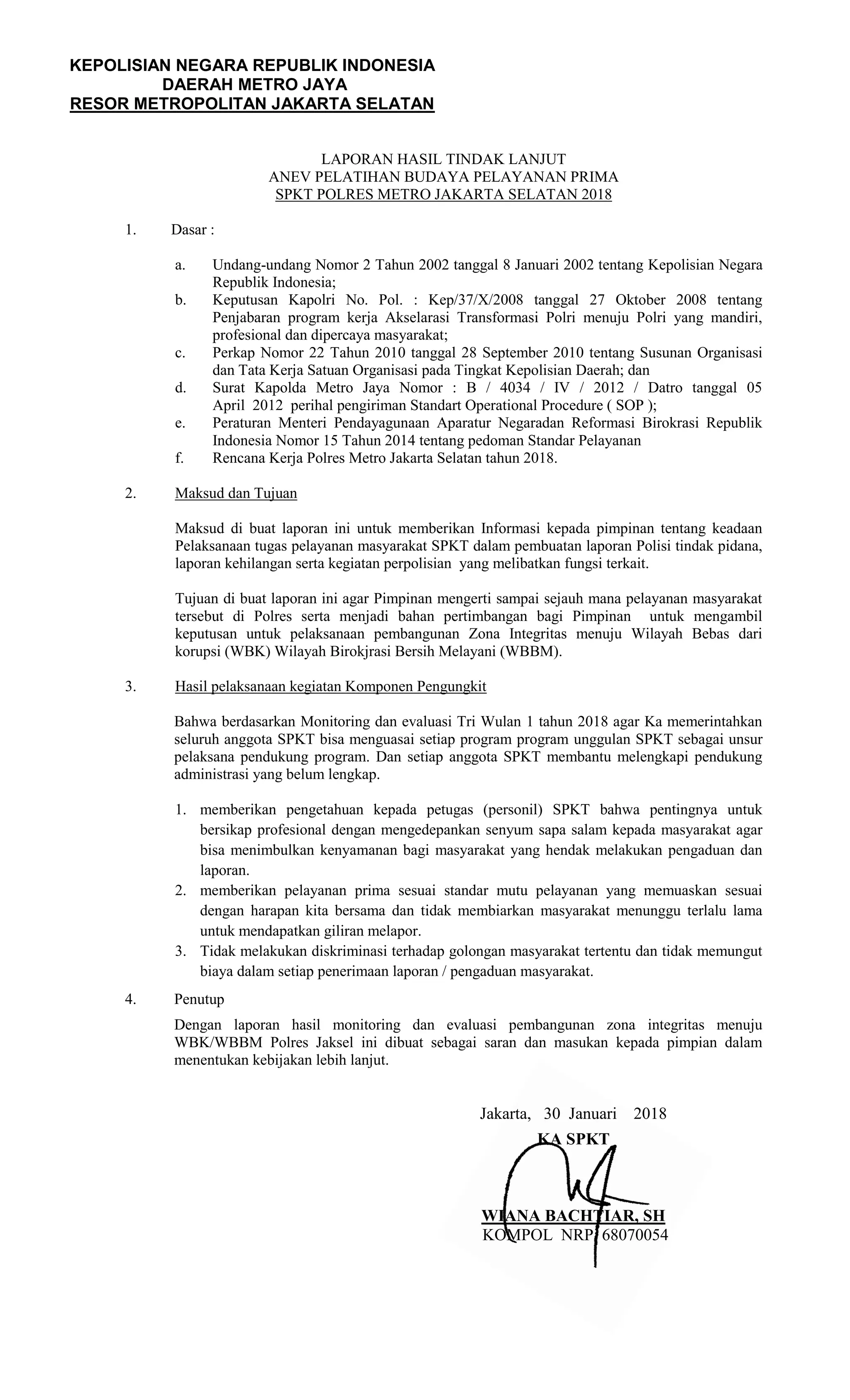 8. laporan hasil anev spkt 2018 | PDF