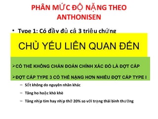 CHẨN ĐOÁN VÀ KIỂM SOÁT ĐỢT CẤP COPD | PPT