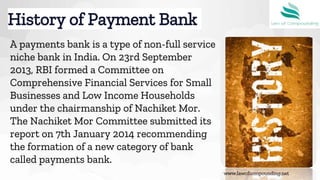 What is a Payment Bank ? 11 New Payment Banks. | PPTX