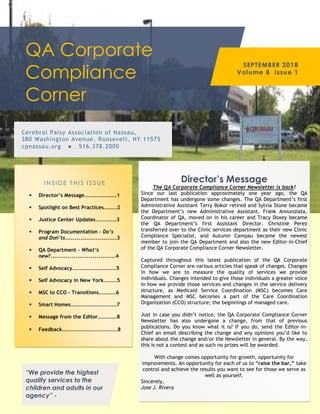 QA Corporate Compliance Newsletter | PDF