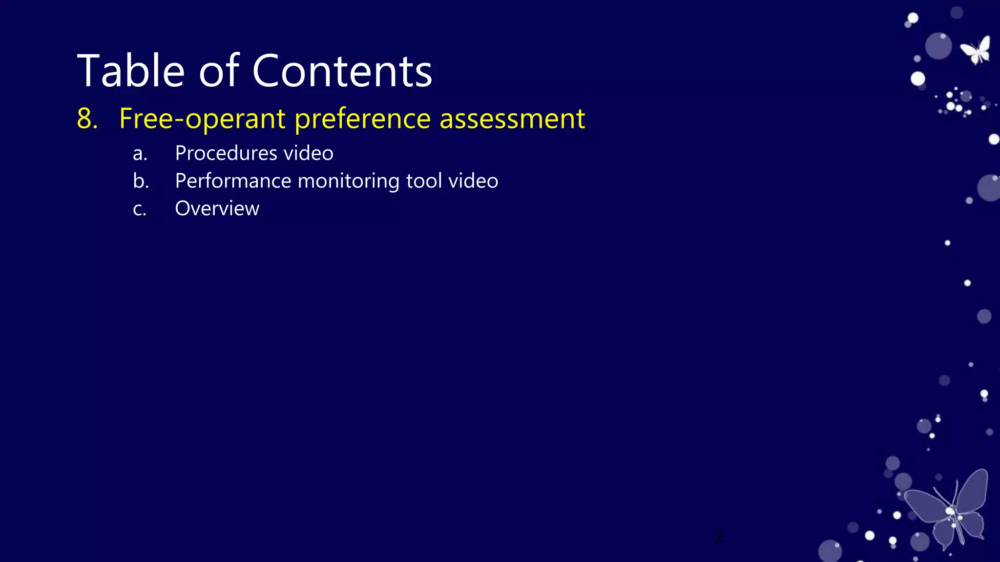 8. free operant preference assessment | PPTX
