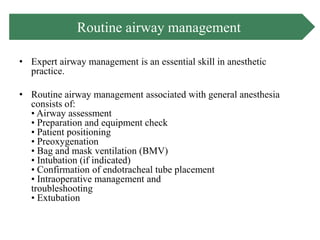 Airway management | PPTX