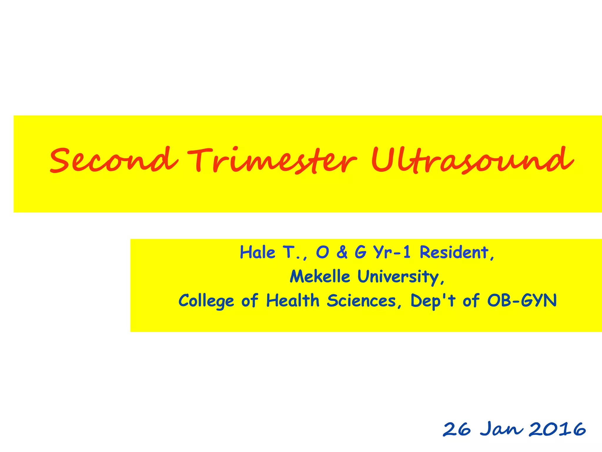 8. normal second trimester ultrasound | PDF