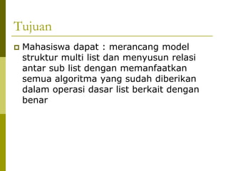 8. Multi List (Struktur Data) | PPTX