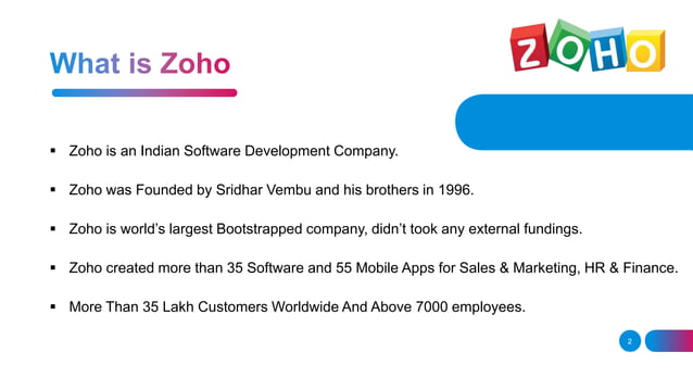 Sridhar Vembu - Founder And CEO, Zoho Corp. | PPTX | Business ...