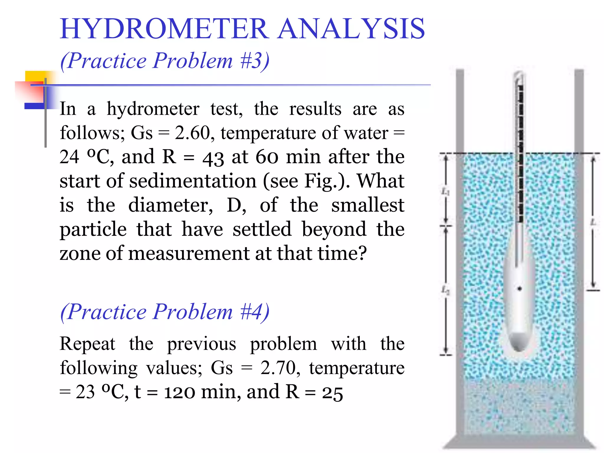 Geotechnical Engineering-I [Lec #8: Hydrometer Analysis] | PPSX