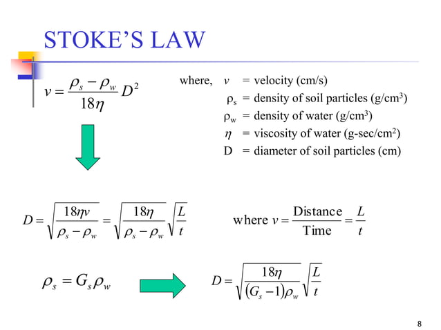 Geotechnical Engineering-I [Lec #8: Hydrometer Analysis] | PPSX | Geology | Science
