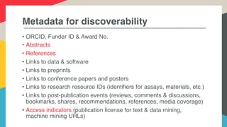 8. Reach of Crossref metadata and who is using it | PDF