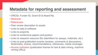 8. Reach of Crossref metadata and who is using it | PDF