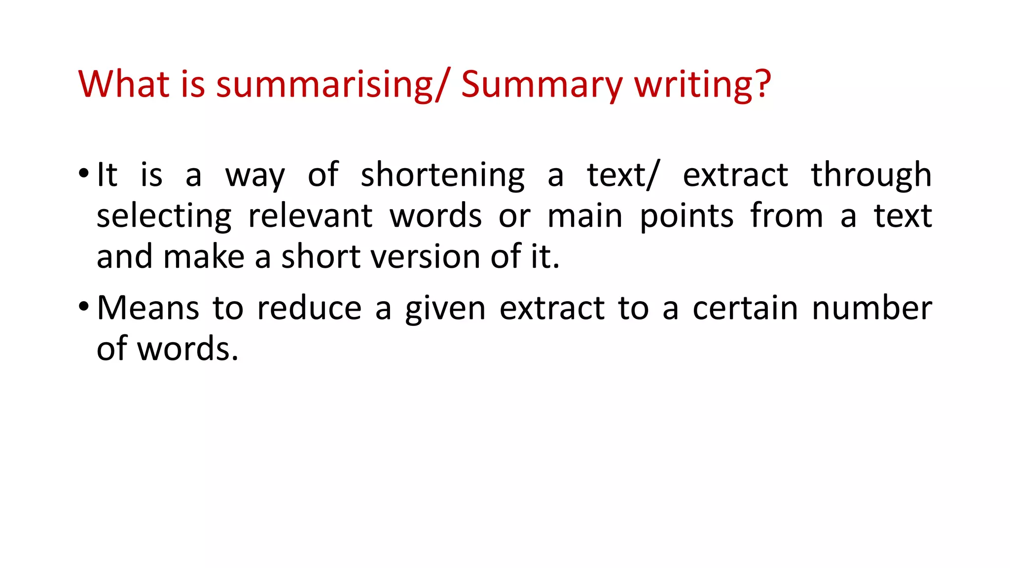 8.summary writing | PPTX