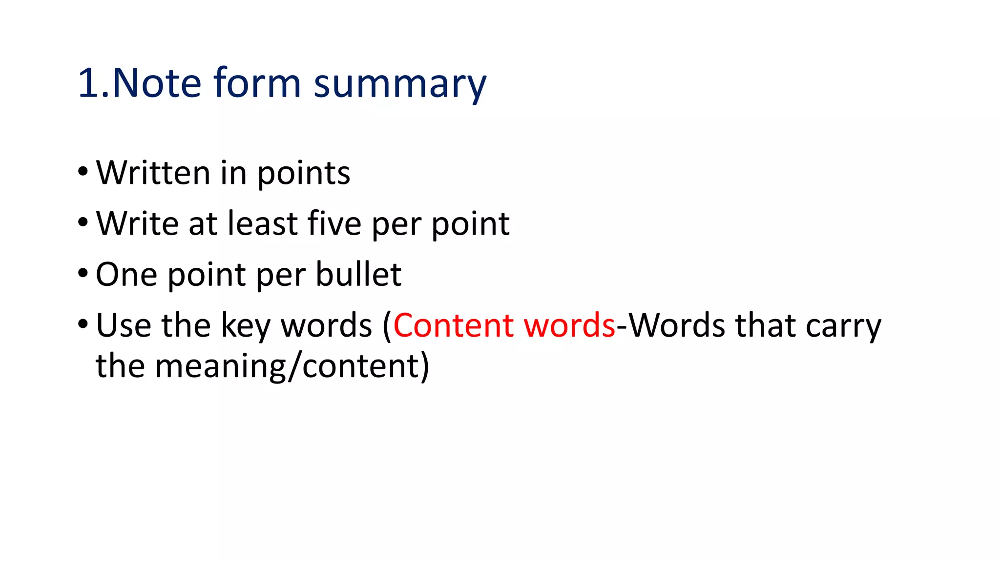 8.summary writing | PPTX