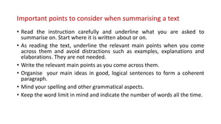 8.summary writing | PPTX