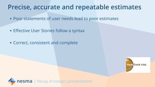 8. how nesma can quick start your software estimate frank vogelezang | PPT