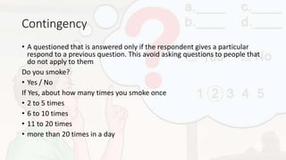 Questionnaire | PPTX