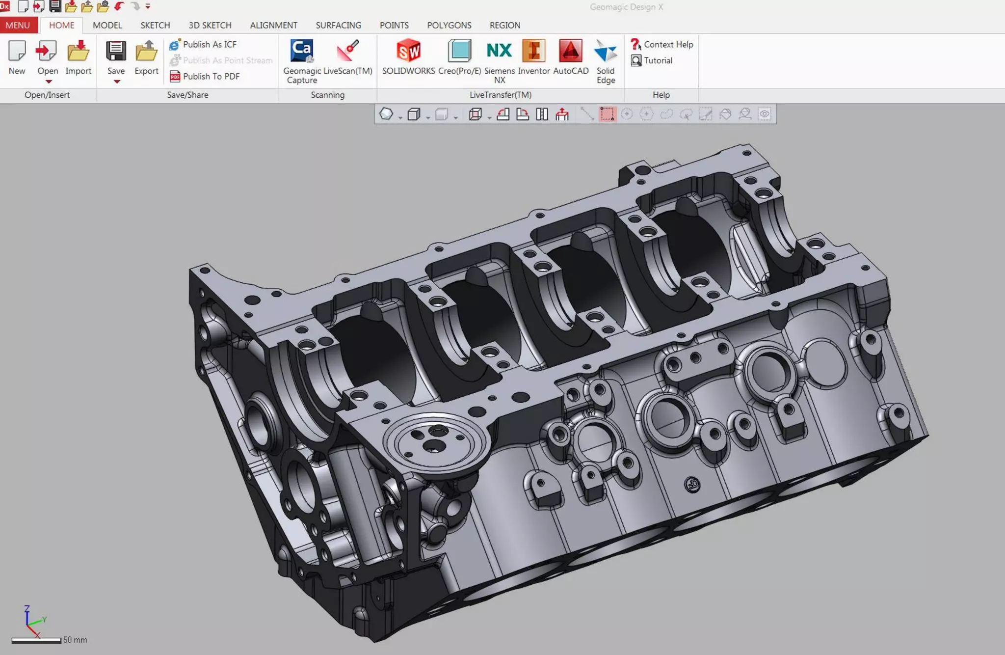8.8 Engine Block in RE with native Solidworks outputdata | PPT
