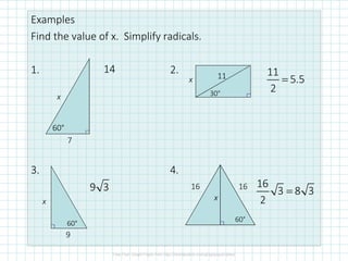 8.1 Special Right Triangles | PDF