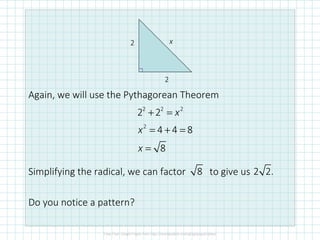 8.1 Special Right Triangles | PDF | Physics | Science
