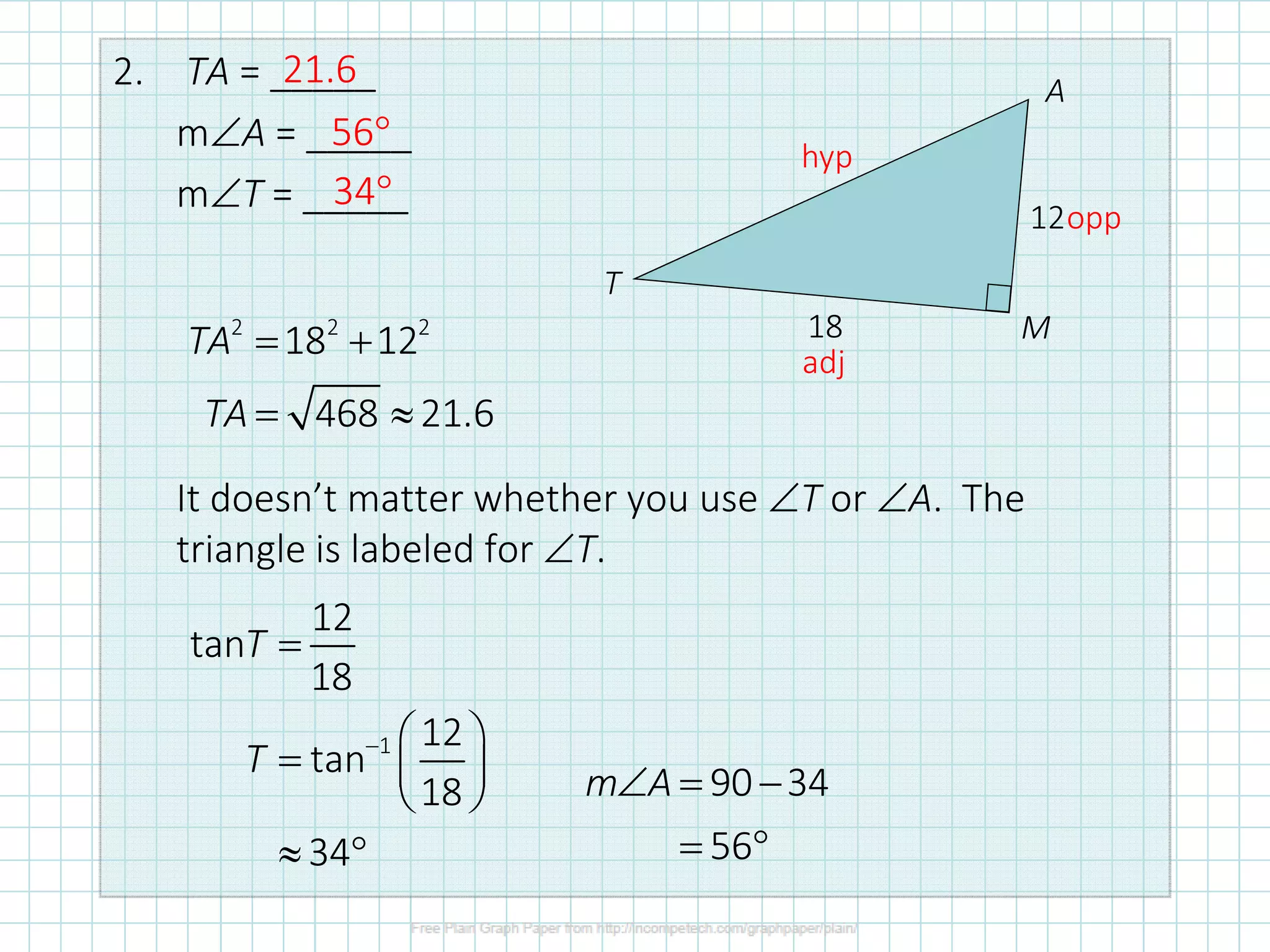 8.3 Solving Right Triangles | PDF