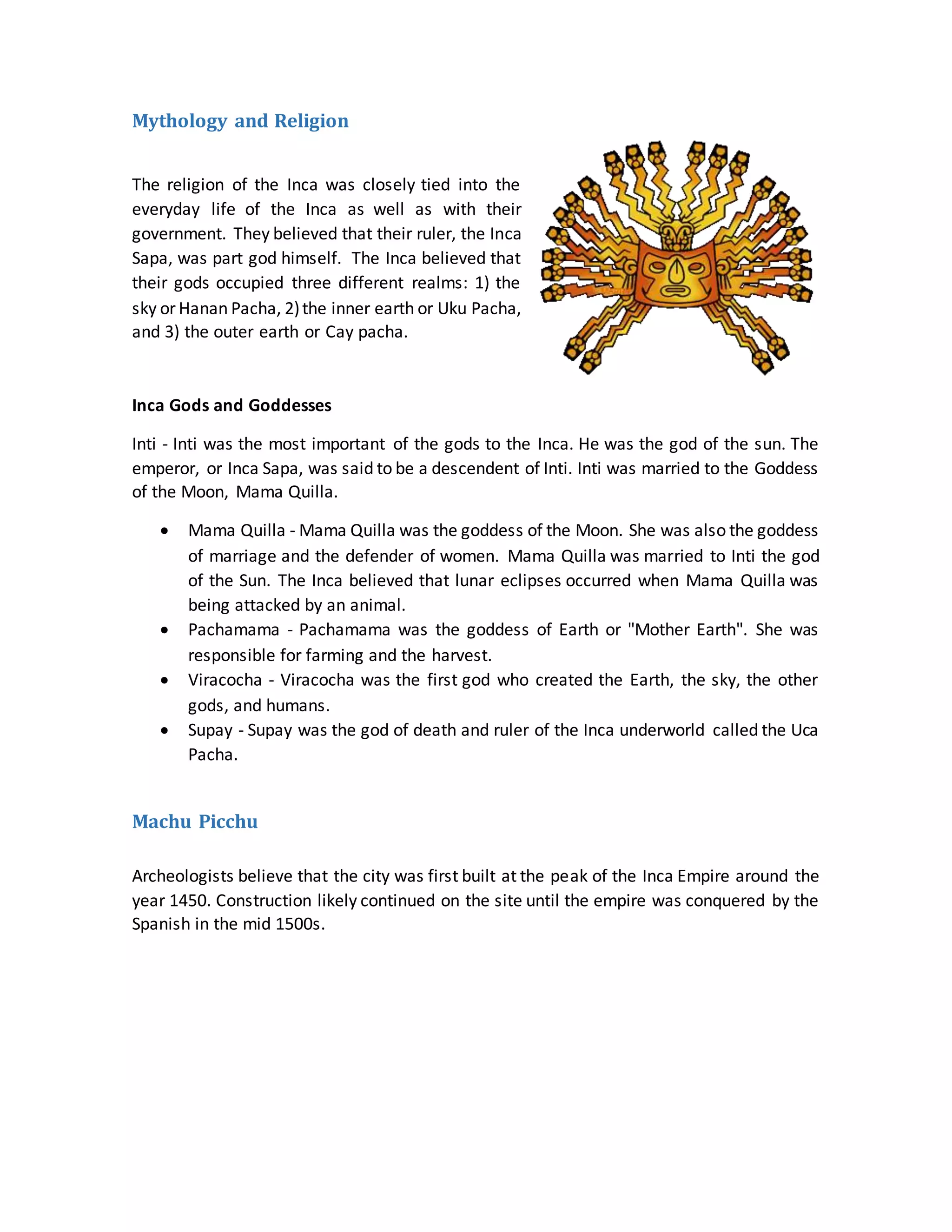 8. inca civilization | PDF