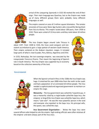 Inca Civilization People